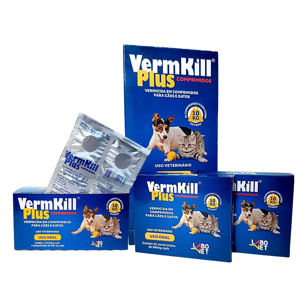Vermkill® Plus Comprimidos | Labovet Produtos Veterinários